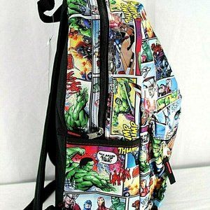 Marvel | Bags | Marvel Avengers Blackgray Backpack Comic Strip | Poshmark